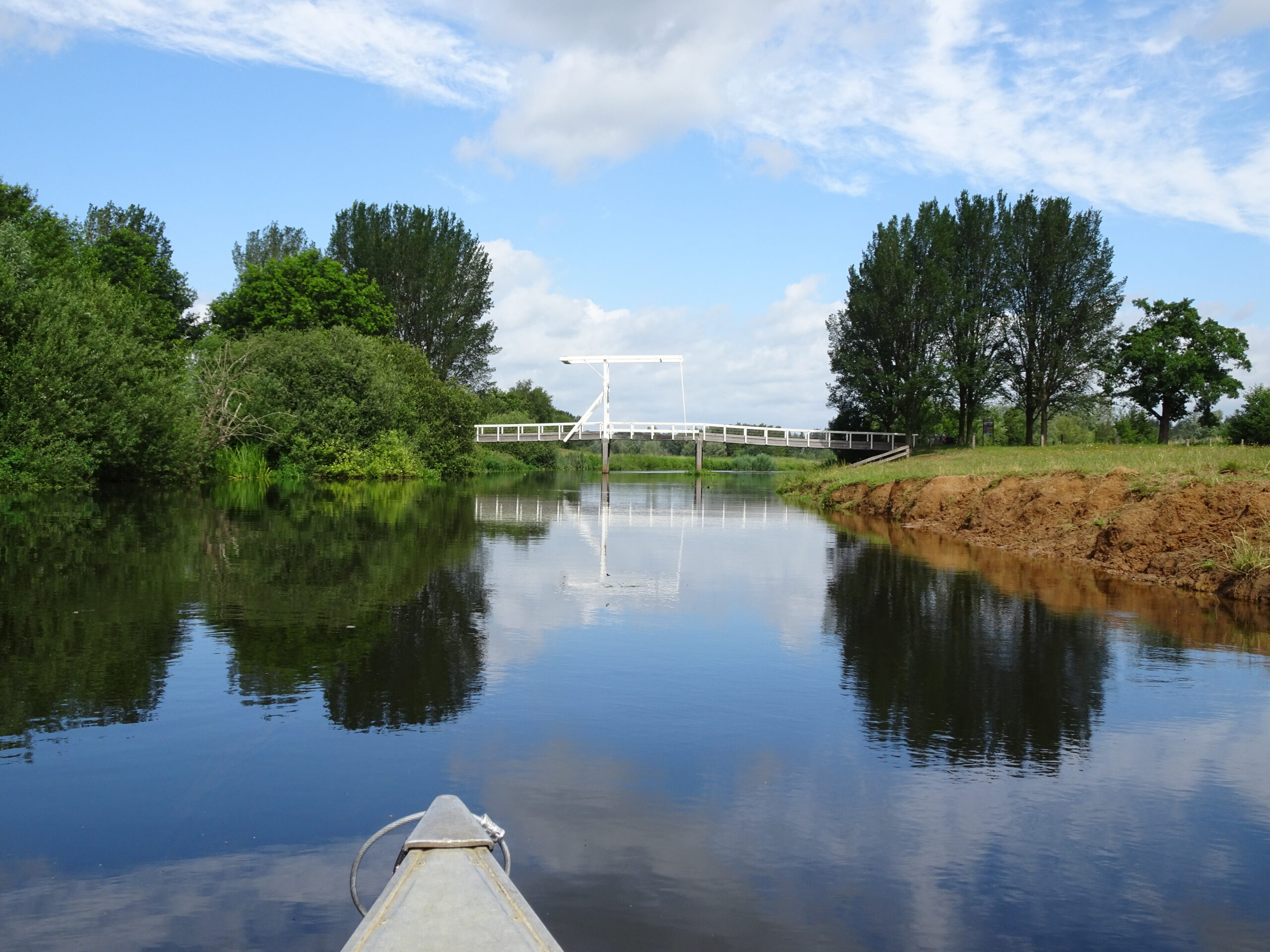 Camping at the Vecht near Ommen, a picturesque town in the Netherlands